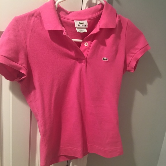 Lacoste | Tops | Lacoste Pink Polo Shirt | Poshmark